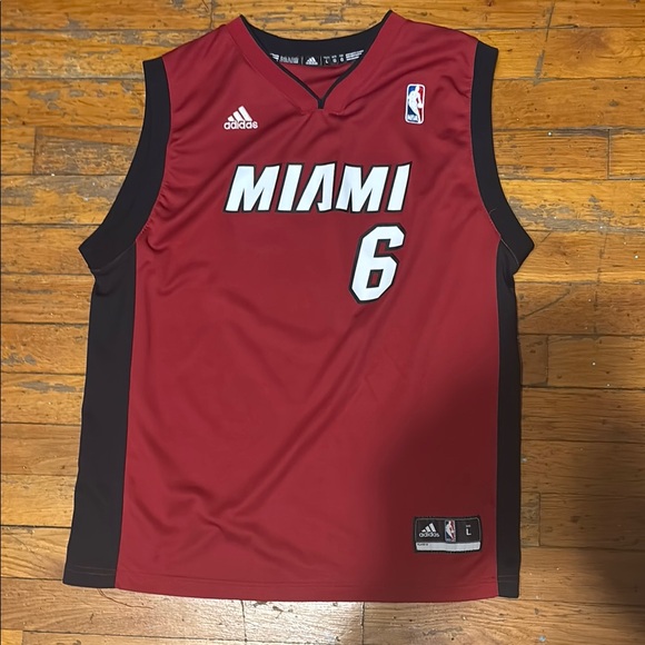 adidas | Other | Adidas Miami Basketball Jersey Red | Poshmark